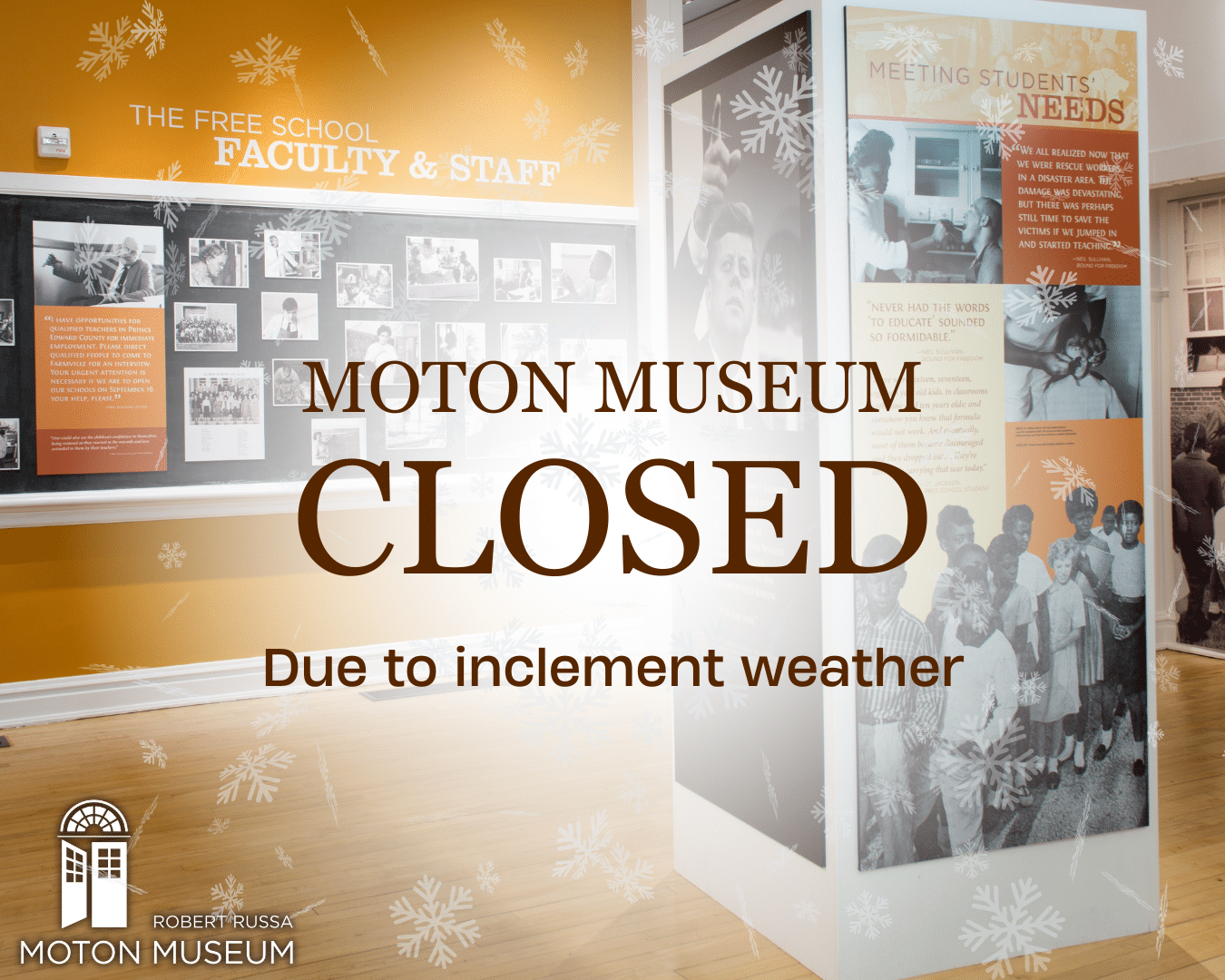 Weather Closure Update: Moton Museum Closed Tuesday, January 27th, 2026 ...